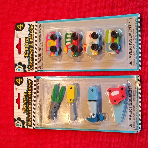 Greenbrier International | Other | Tool Erasers And Vehicle Erasers Set ...